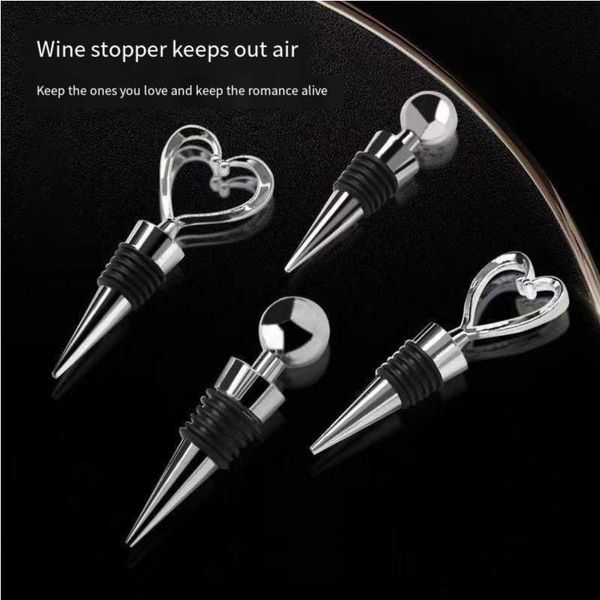 Alloy Red Wine Stopper 6 Silk Silicone Ball Head Wine Bottle Stopper ...