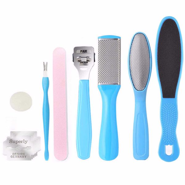 8pcs Foot File Set Dead Hard Skin Callus Remover Scraper Manicure ...