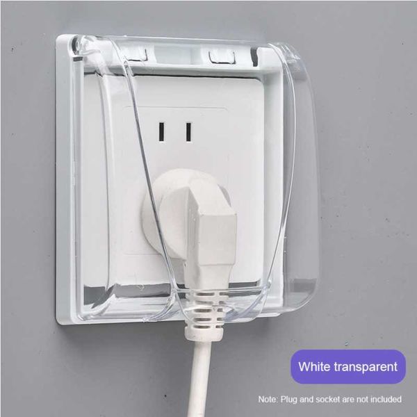 Household Bathroom Adhesive Splashproof Box Wall Switch Socket ...