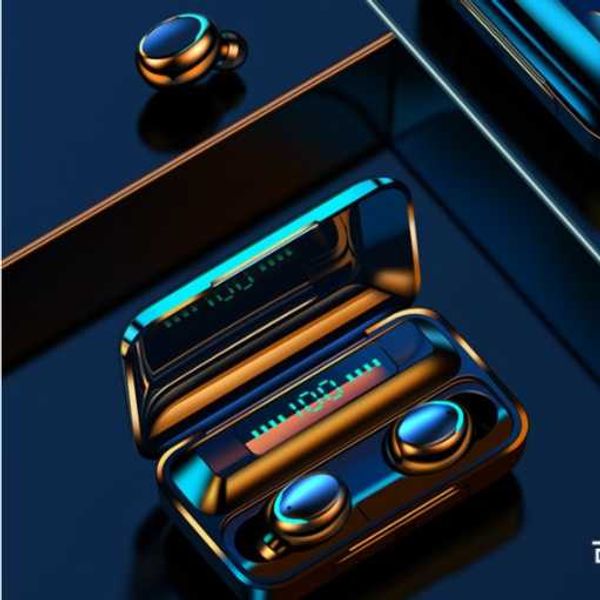 headset f9-5c Bluetooth headset wireless binaural mini touch in-ear ...