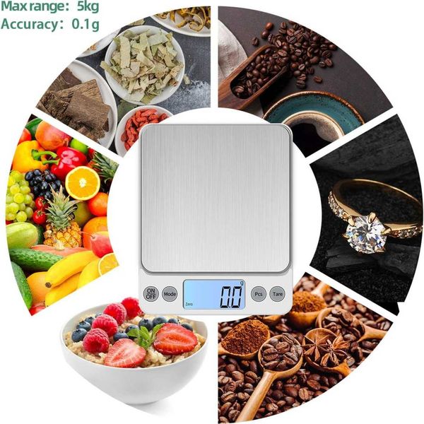 Upgraded large-scale small kitchen scale, mini food electronic scale ...