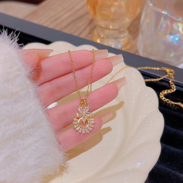 Titanium Steel Necklace Non-Fading Women's Summer High-End Versatile ...