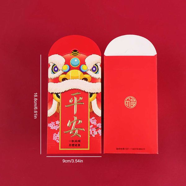 6PCS/Set 2022 Chinese New Year Red Envelope Tiger Year Home Decoration ...