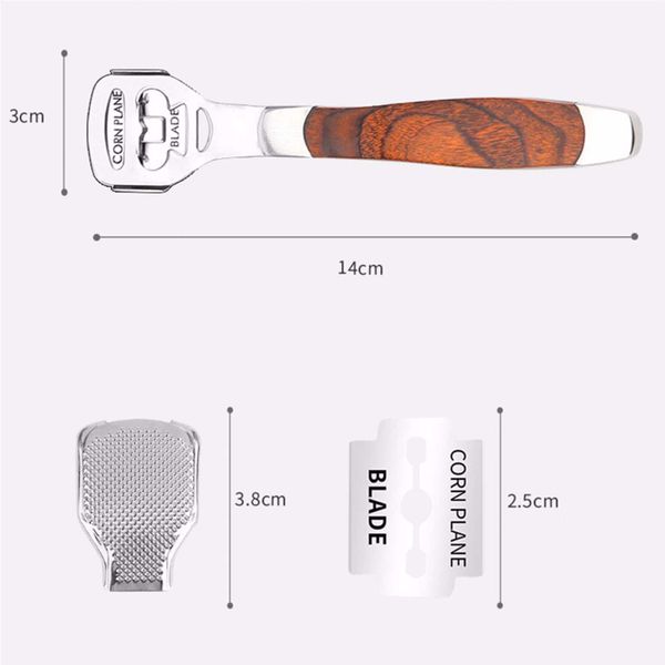 Stainless Steel Pedicure Set Dead Skin Callus Remover Foot Planer ...