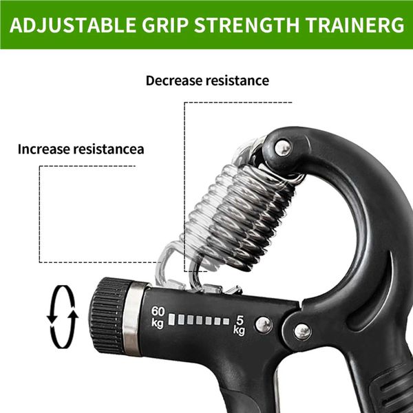 Grip strength trainer, which can adjust the resistance of 11-132Lbs for ...