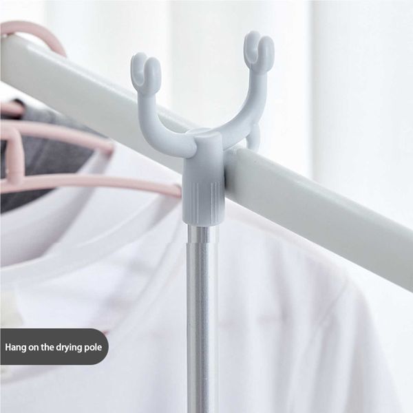 Telescopic Clothesline Pole Strong Load-bearing Home Retractable ...