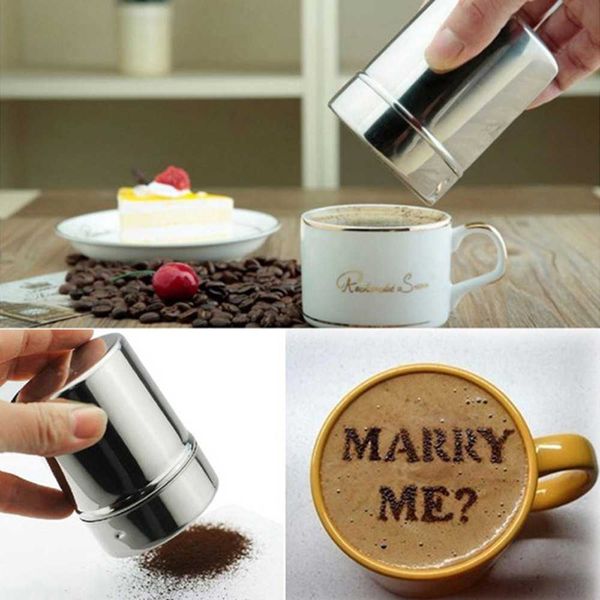 Stainless Steel Powder Shakers Sugar Powder Sifter Shakers Cooking ...