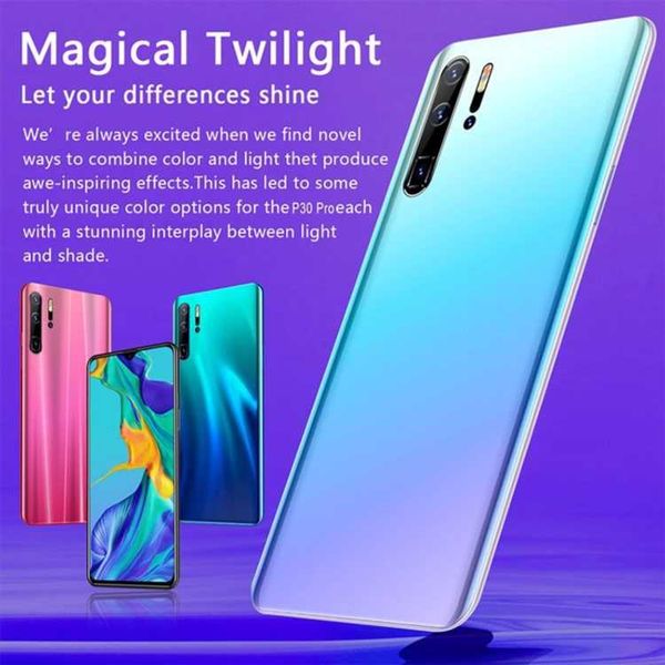 P30Pro 8+512gb 4800Mah 6.3inch Android Smart Phone Dual SIM cellphone mobile Red - L192