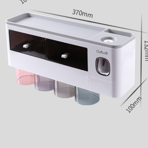 Toothbrush rack set free punching mouthwash cup brushing cup wall ...