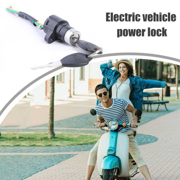 Electric Bicycle Ignition Switch Key Power Lock for Electric Scooter - L192