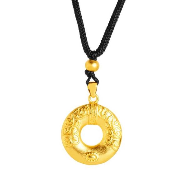 Shajin Ruyi ring necklace temperament versatile circle auspicious ...