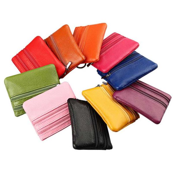 Large capacity zero wallet, mini genuine leather coin bag, ultra-thin ...