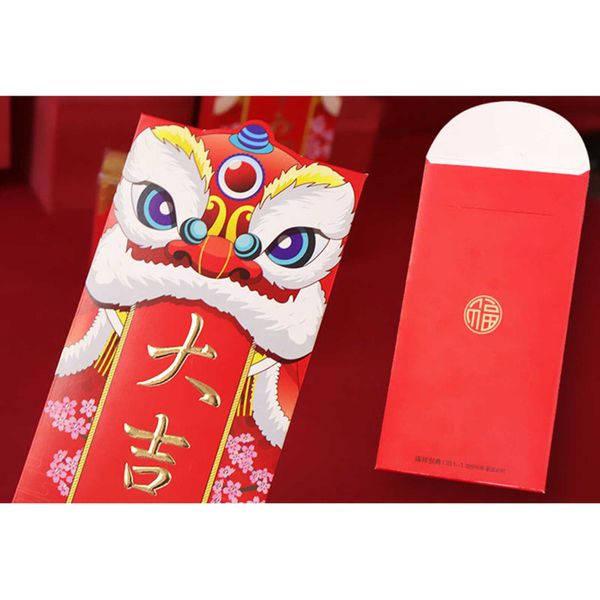 6PCS/Set 2022 Chinese New Year Red Envelope Tiger Year Home Decoration ...