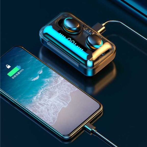 headset f9-5c Bluetooth headset wireless binaural mini touch in-ear ...