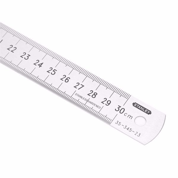 Stanley Steel Ruler 30cm Double-sided Metric System Rulers Precision ...