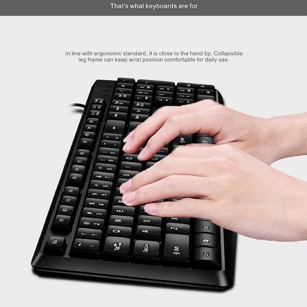 Wired mouse and keyboard set, office and home gaming keyboard and mouse - L192