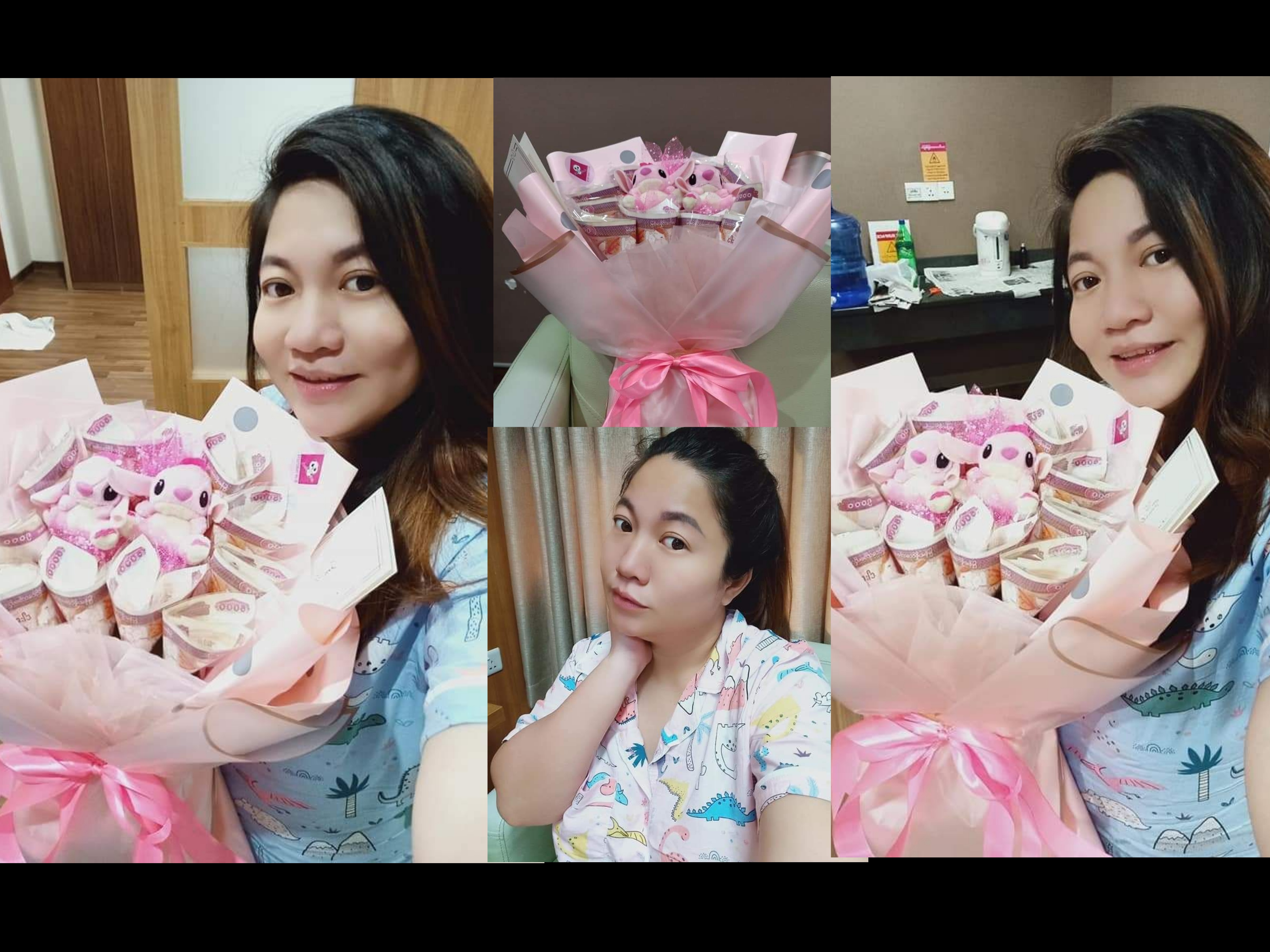 သမီးလေးမွေးပြီး ဆေးရုံတက်နေတဲ့အချိန်မှာ ငါးထောင်တန်တွေအပြည့်ပါတဲ့ပိုက