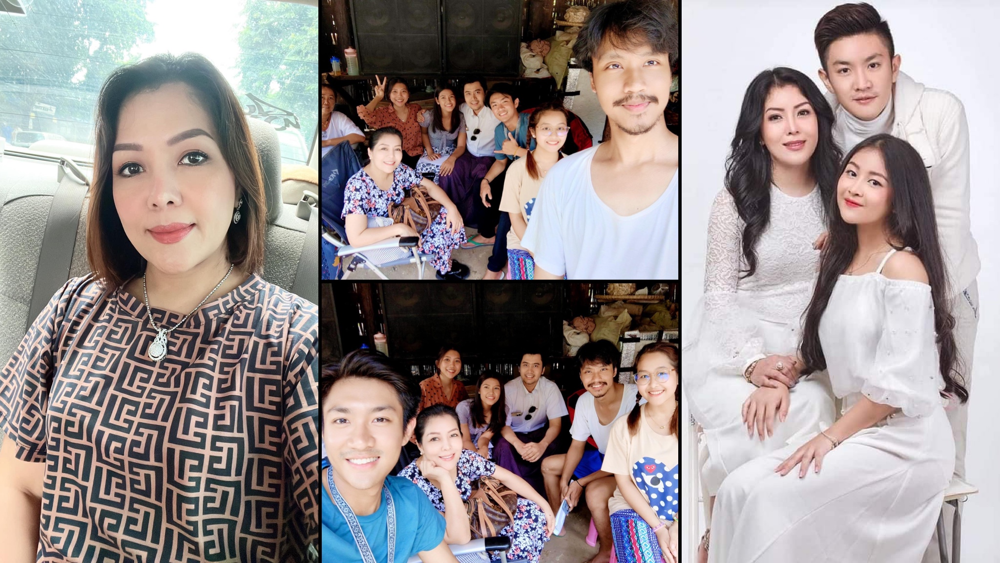သားဖြစ်သူရဲ့ ရိုက်ကူးရေးဆီ ကိုယ်တိုင် သွားရောက်စောင့်ကြည့်ပေးနေတဲ့ သရုပ