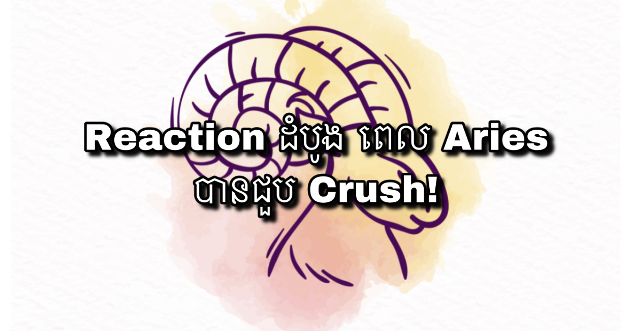 Reaction ដំបូង ពេល Aries បានជួប Crush! - Khmerload