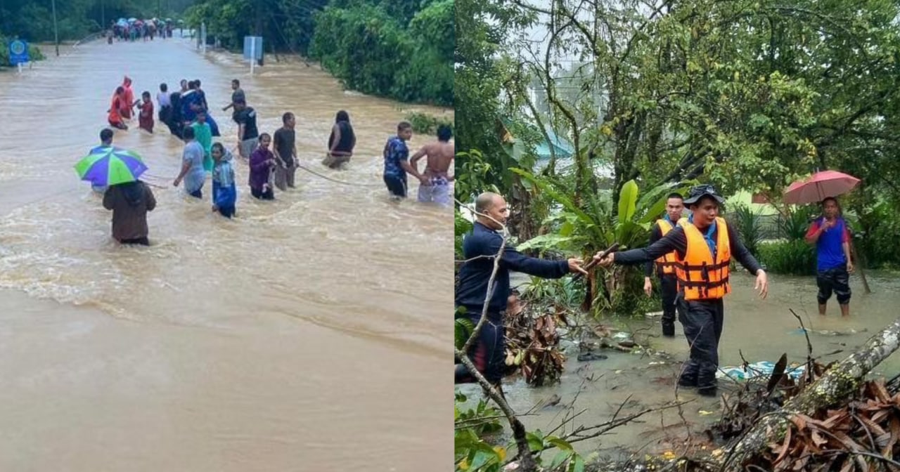 ထိုင်းနိုင်ငံတောင်ပိုင်းမှာ ရေကြီးရေလျှံမှုများဖြစ်ပြီး အနည်းဆုံး လူ ၃